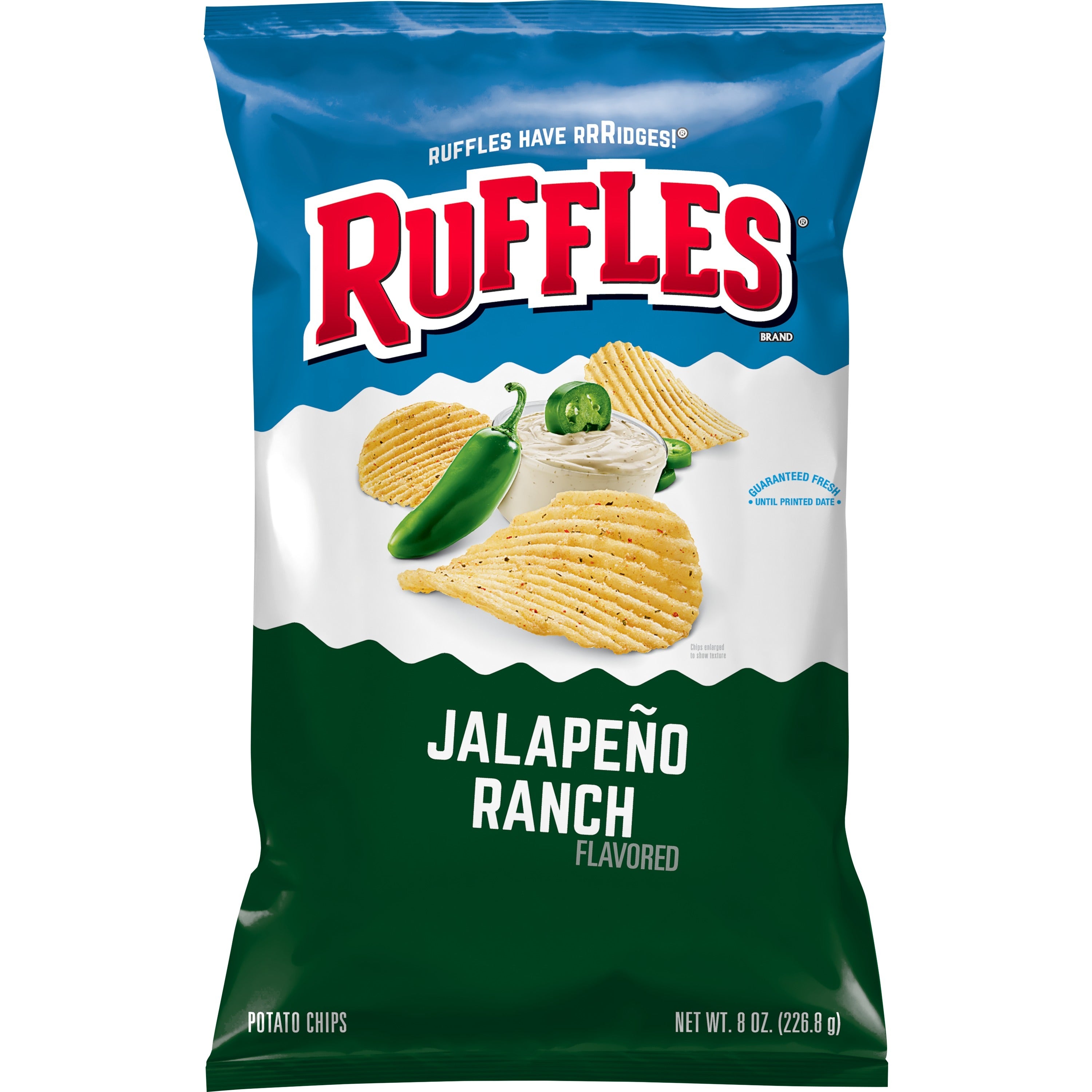 Ruffles Jalapeno Ranch Potato Chips (184g)