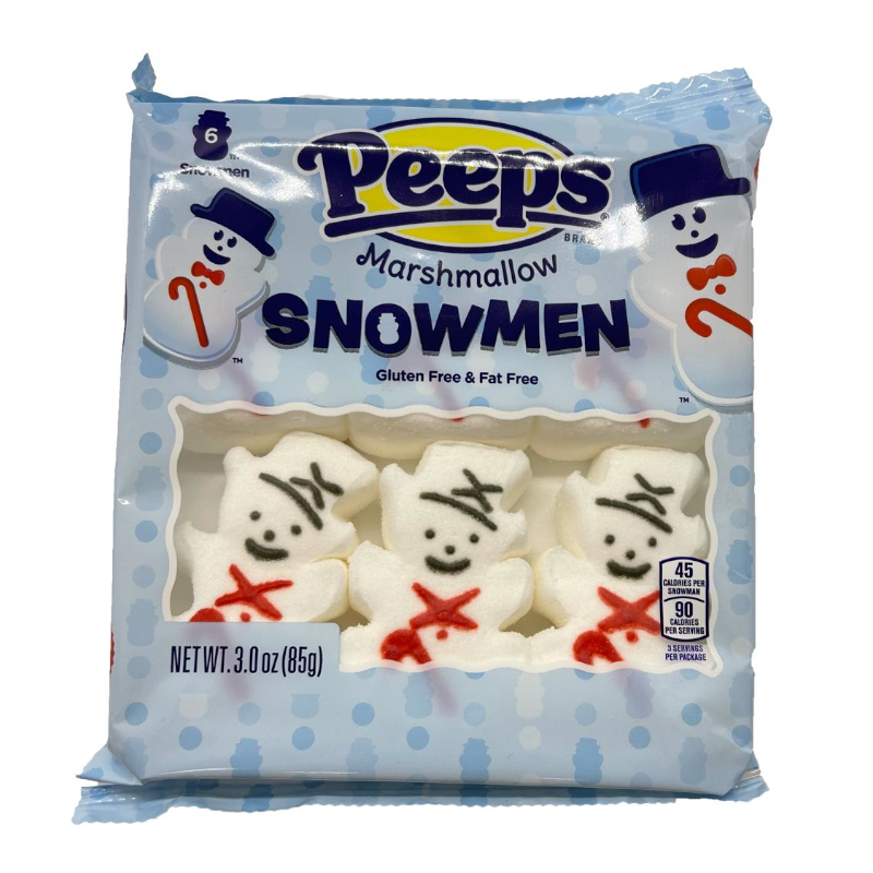 Peeps Marshmallow Snowmen- 6 Pack (85g)