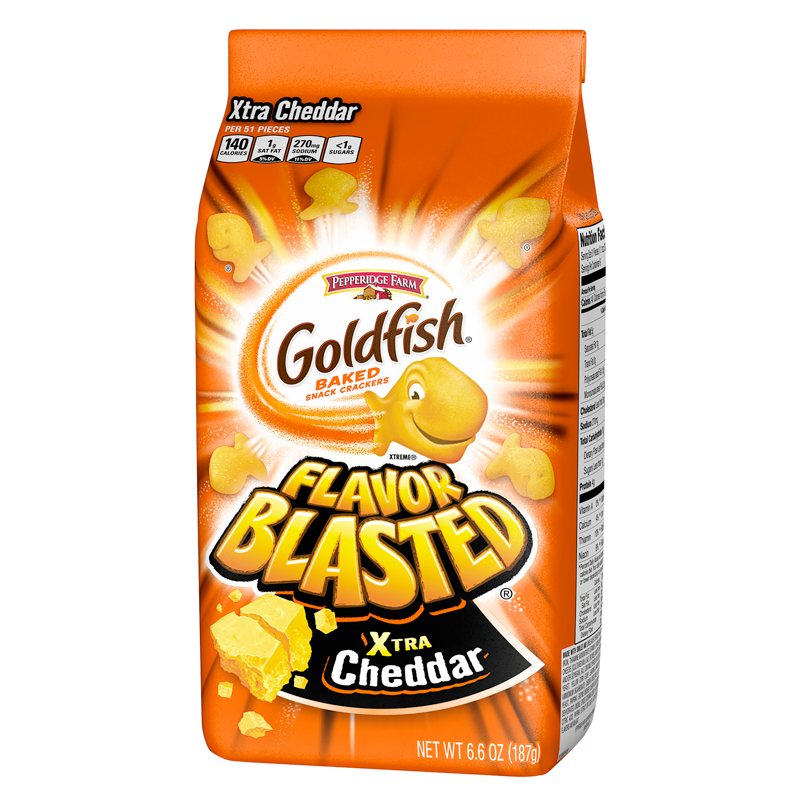 Pepperidge Farm Goldfish Flavor Blasted Xtra Cheddar Crackers (187g)